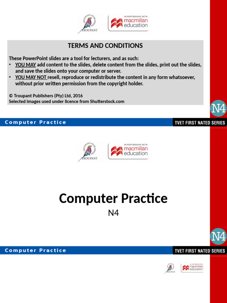 TVET FIRST Computer Practice N4 Module 2 | PDF