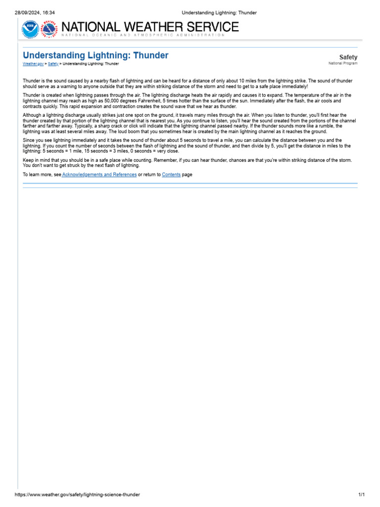 Understanding Lightning - Thunder | PDF