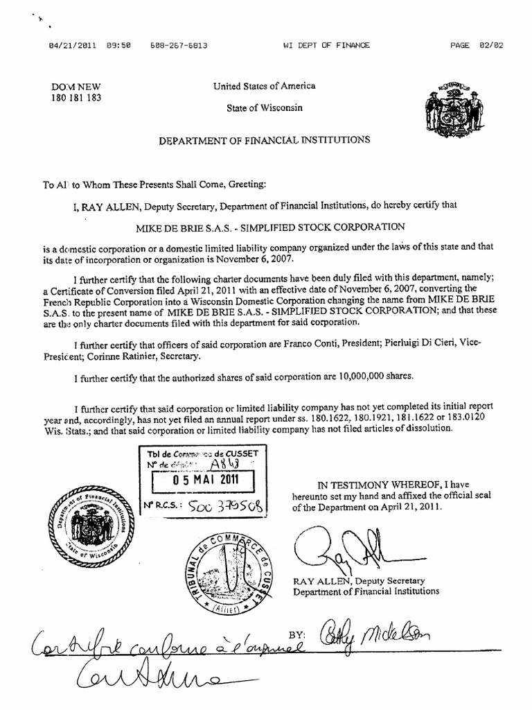 JFC Bank MDB Cert | PDF