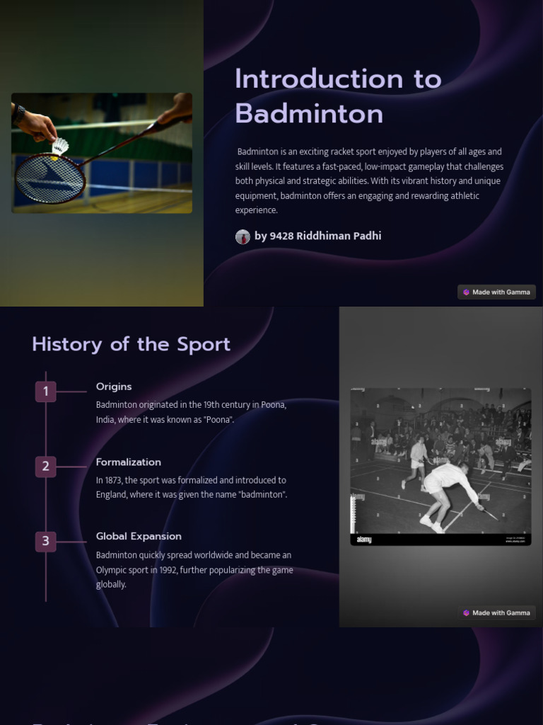 Introduction To Badminton | PDF