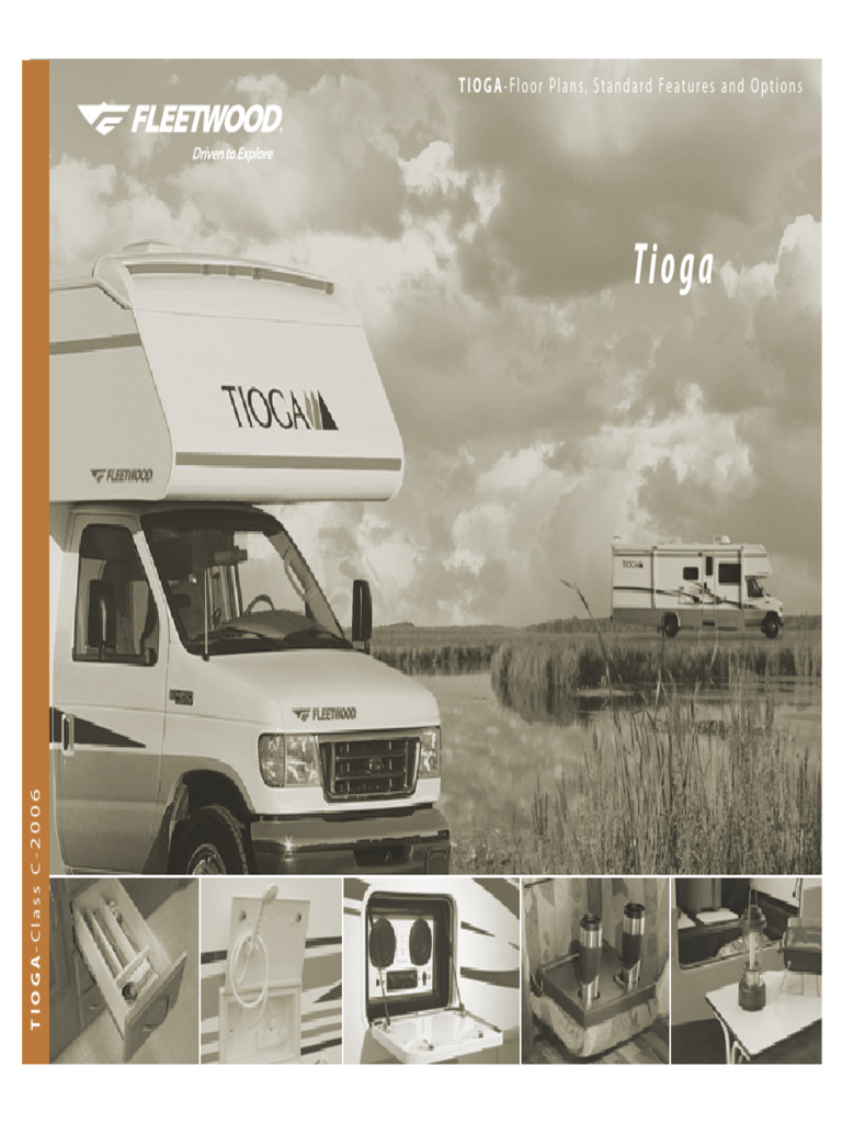 Tioga: TIOGA-Floor Plans, Standard Features and Options | PDF