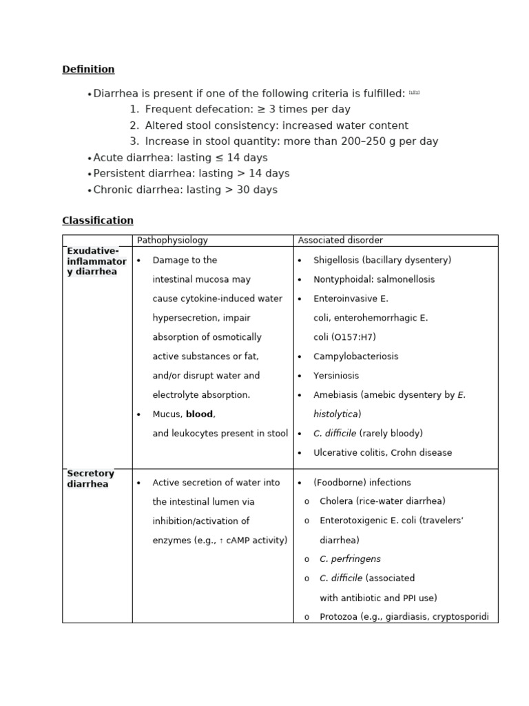 Diarrhea | PDF