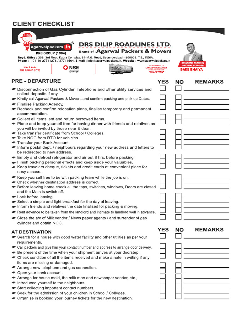 Client Checklist - 1 | PDF