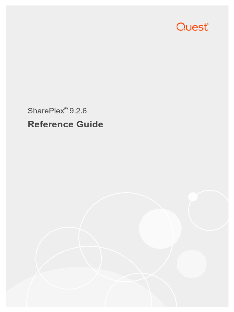 SharePlex 9.2.6 Reference Guide | PDF
