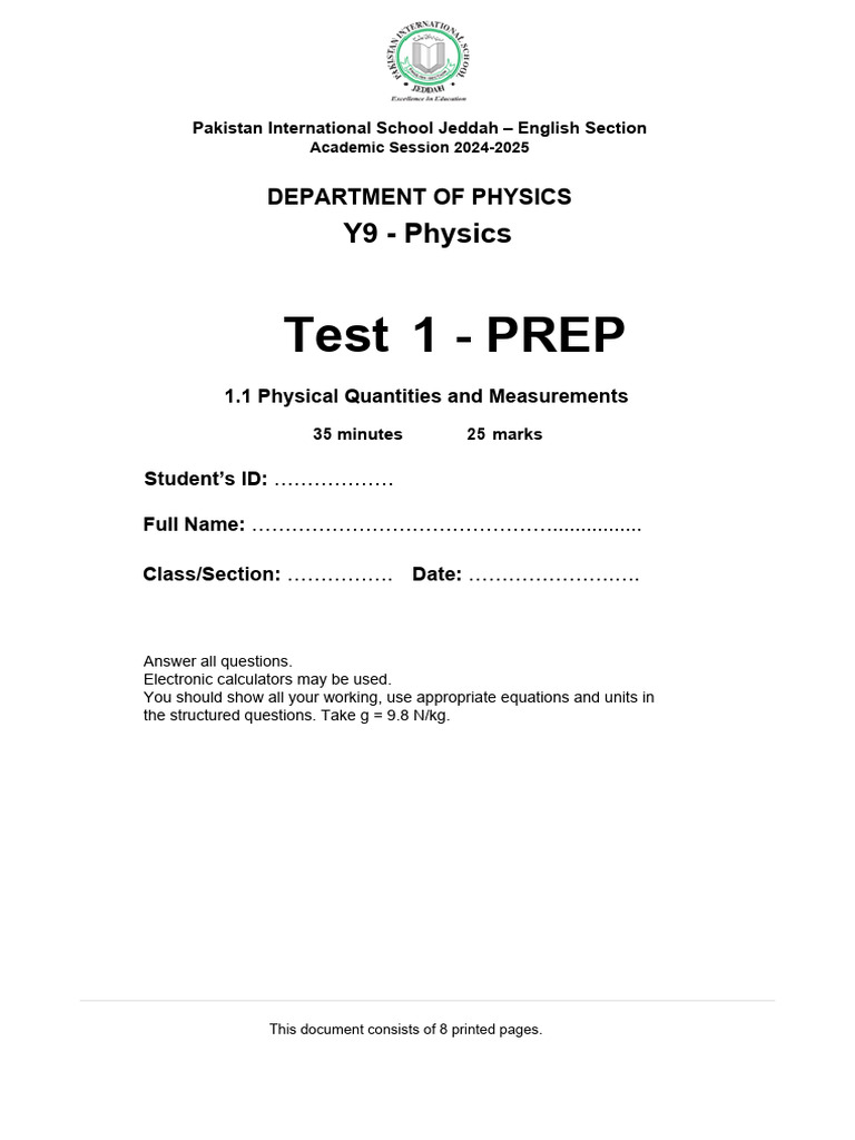 Test 1 Prep PDF | PDF