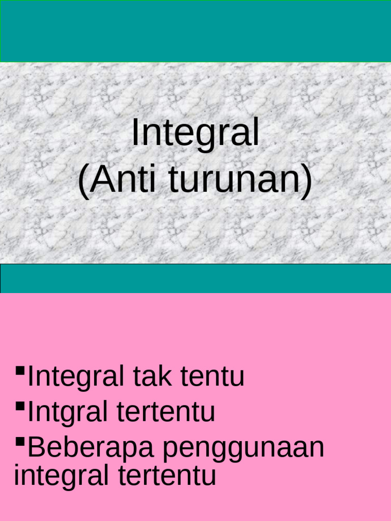 Presentasi-Integral | PDF