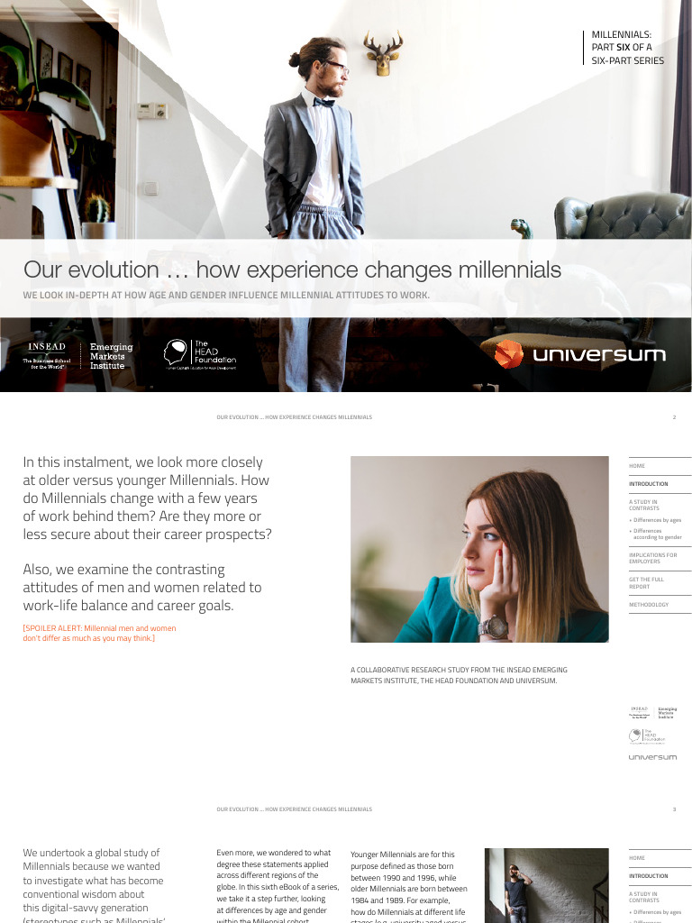 Part 6 Our Evolution Millennials | PDF