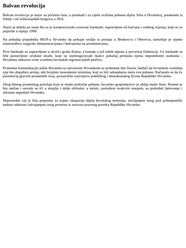 Balvan Revolucija | PDF