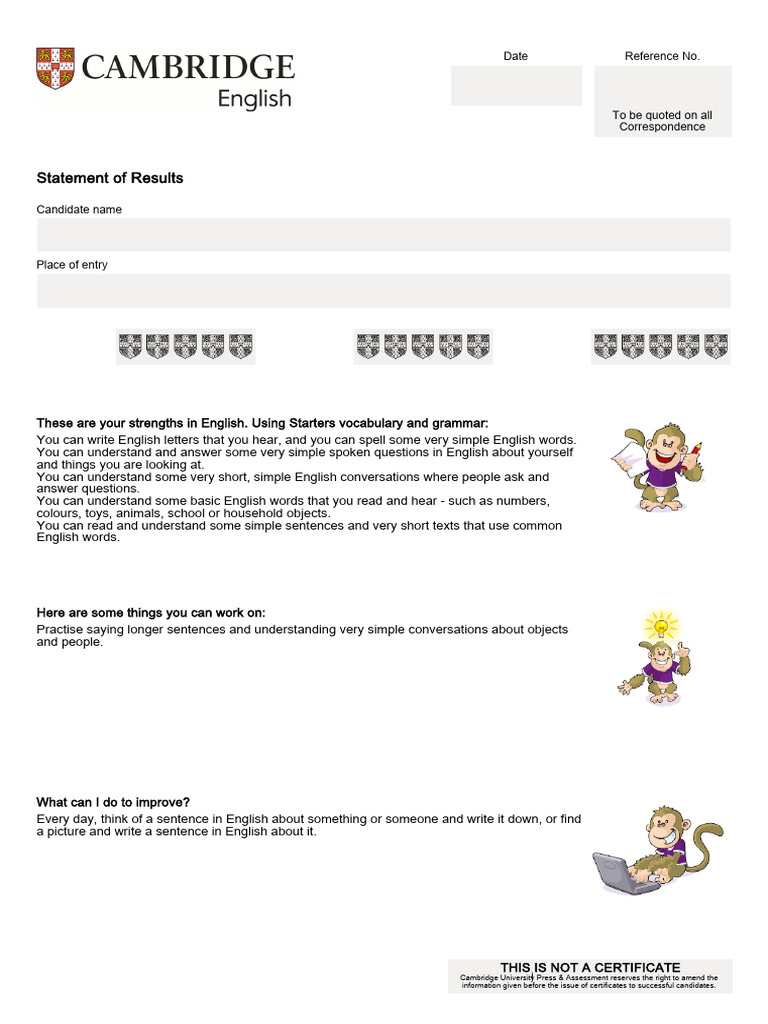 Statement of Result | PDF