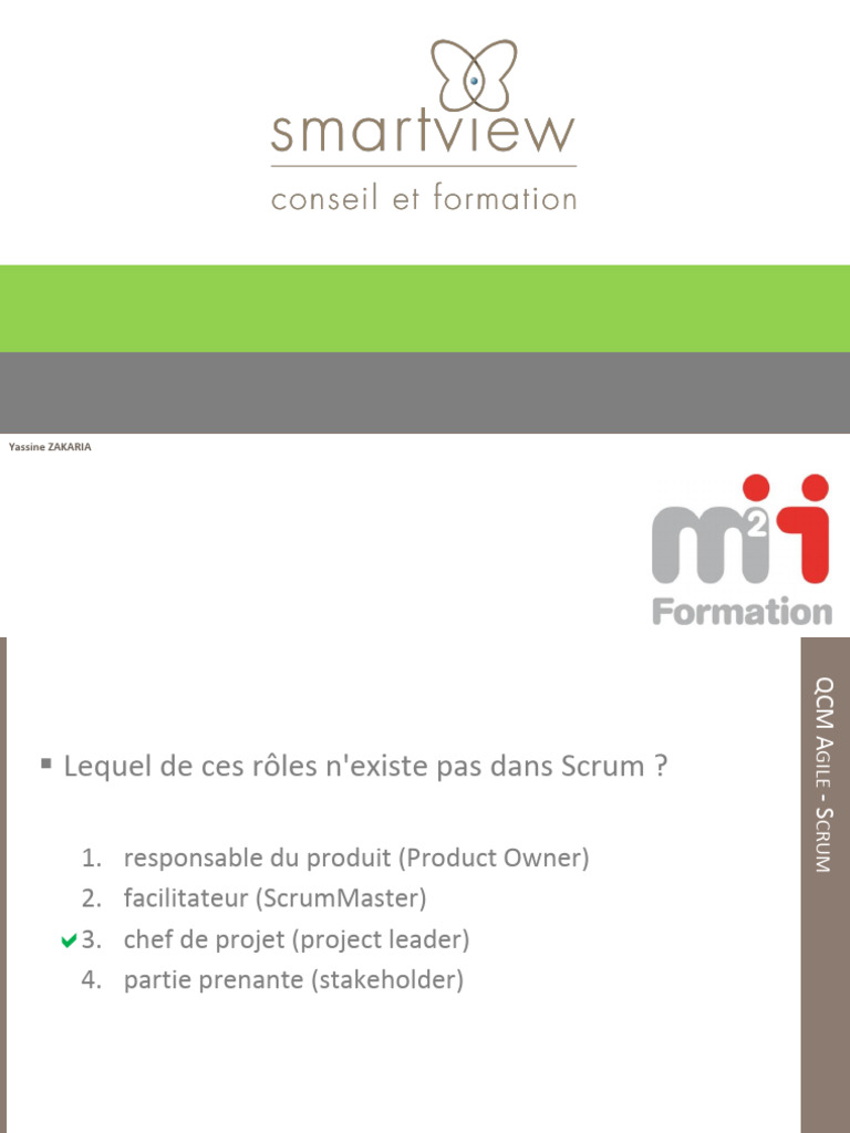SmartView Agile QCM v1 0 | PDF