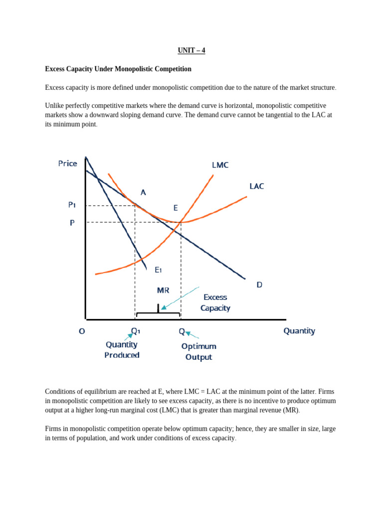 Unit 4 Economics Short Notes | PDF