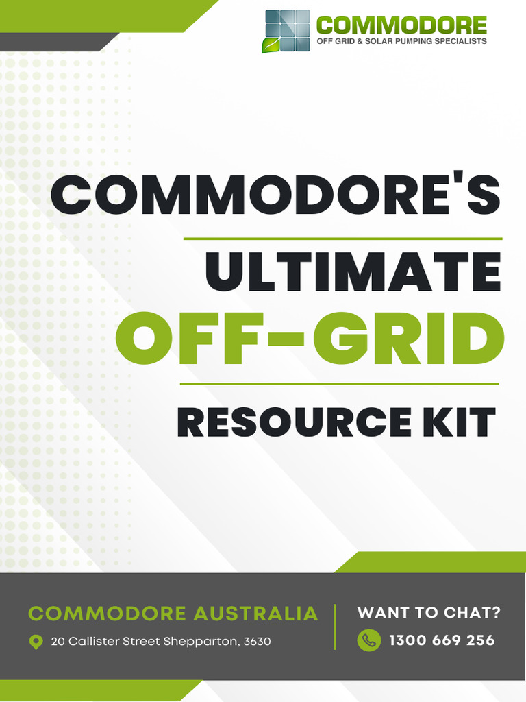 Commodores Ultimate Off Grid Resource Kit 1 | PDF