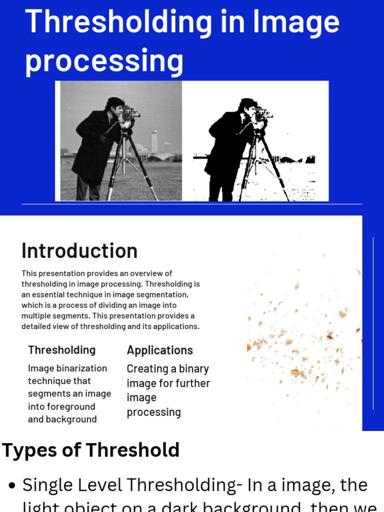 Thrasholding Presentation | PDF