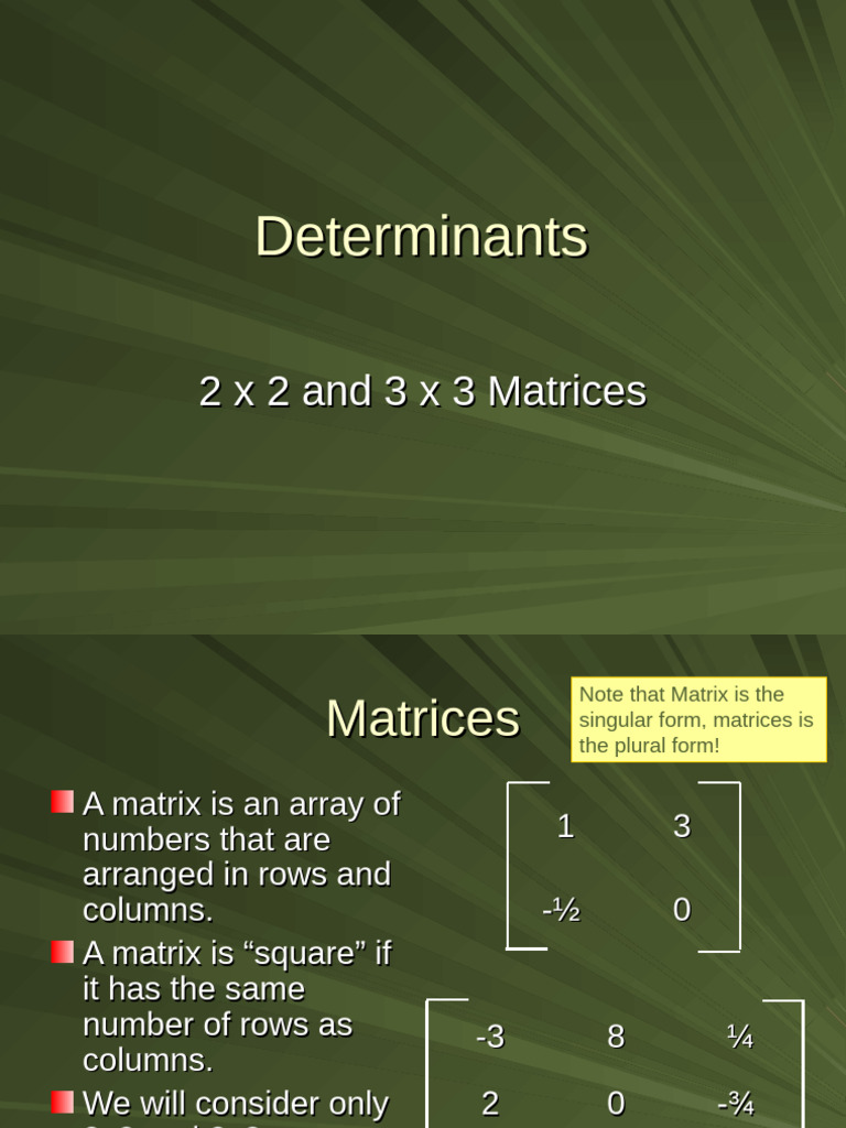 Determinant | PDF