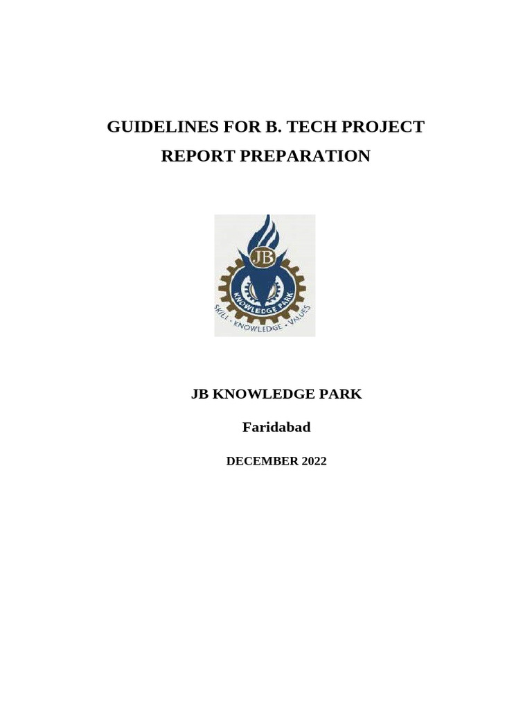 Final Year Project Report Format | PDF