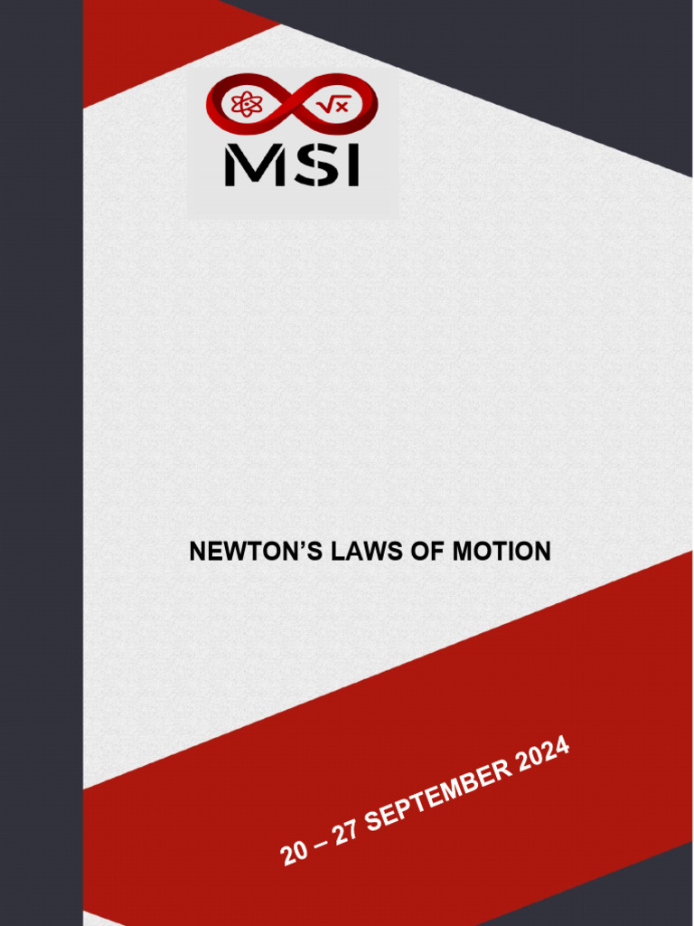 Newton's Laws of Motion (Grade 11) | PDF | Force | Newton's Laws Of Motion
