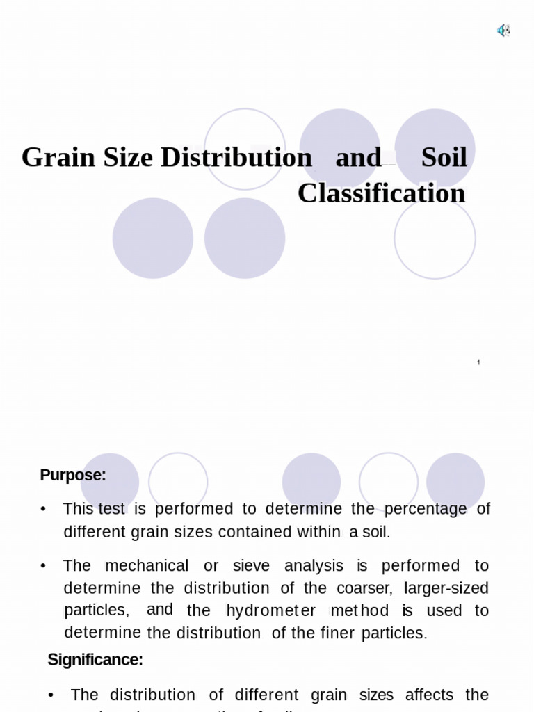 Grain Size Distribution and Soil Classification | PDF