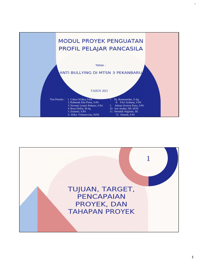 01 Modul Proyek P5 Anti Bullying | PDF