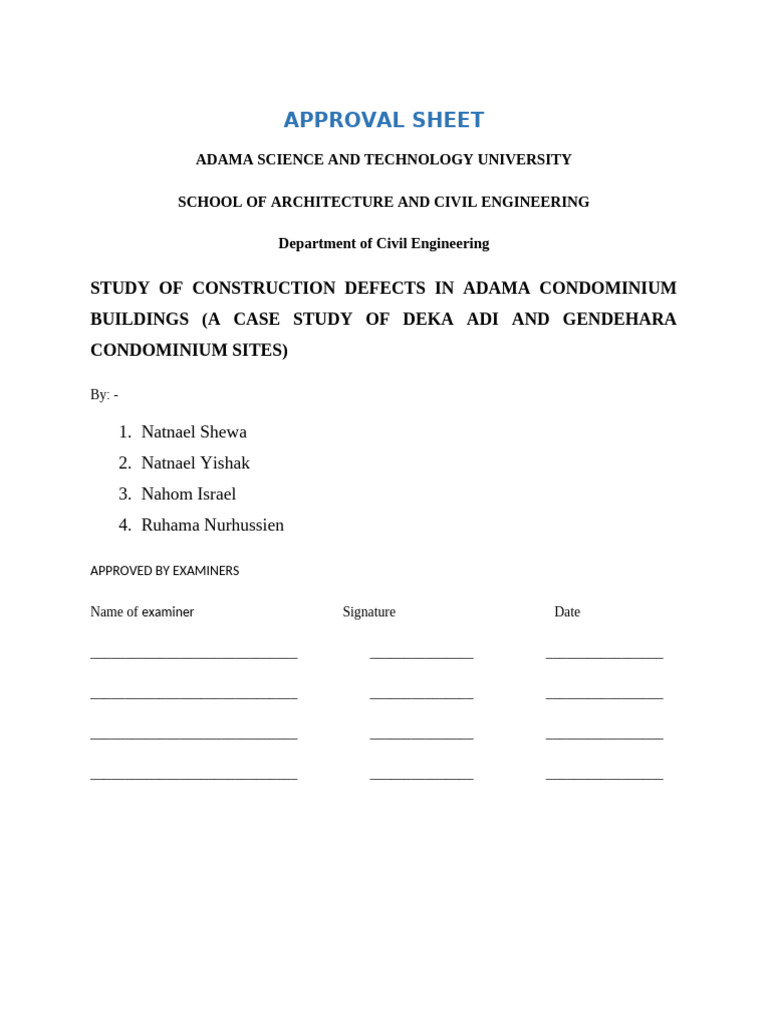 Approval Sheet | PDF