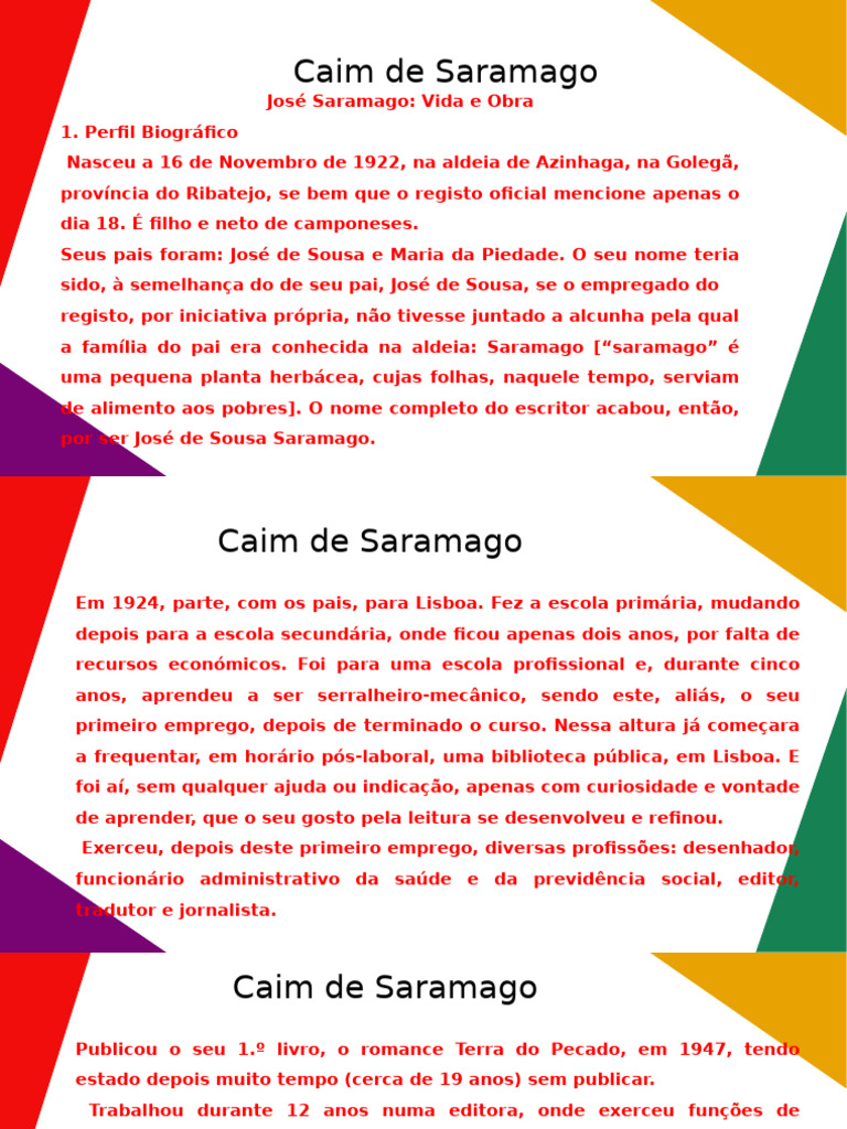 Caim de Saramago | PDF