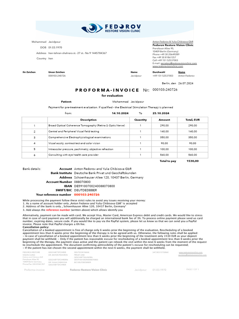000103-240726-Quotation Evaluation | PDF | Visual Perception | Payments