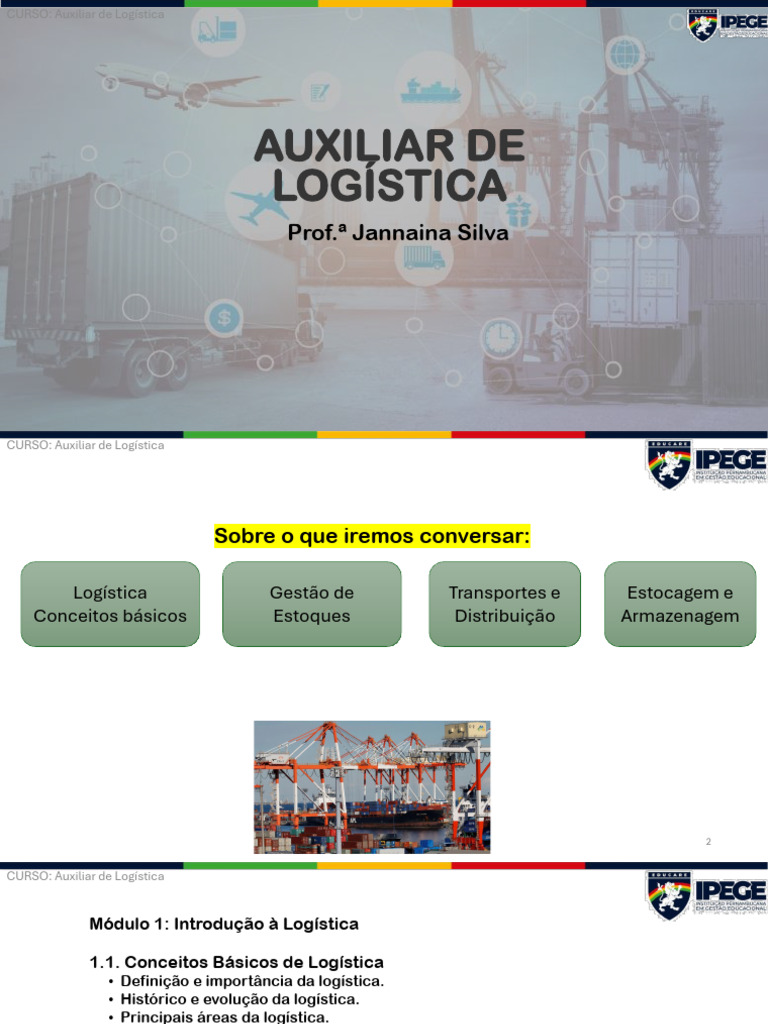 Aula (10.09) - Auxiliar de Logística | PDF