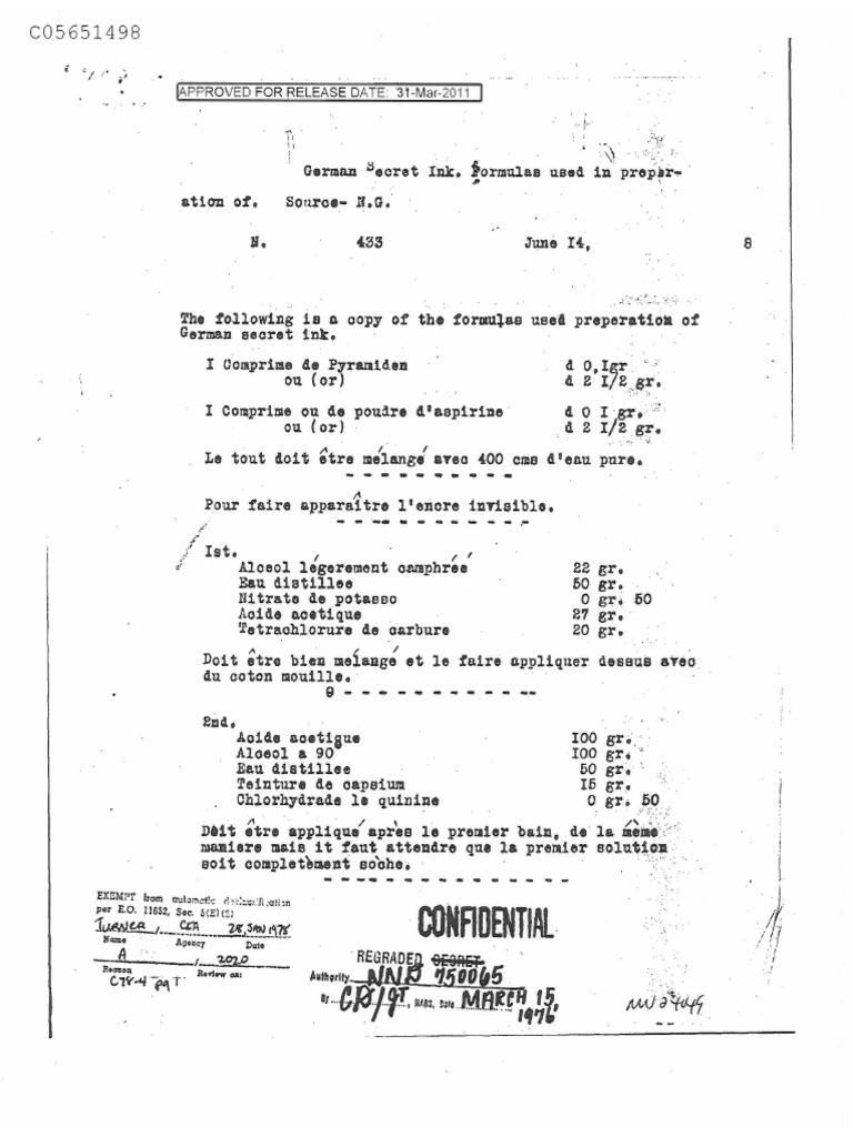 Secret Writing Document Two | PDF