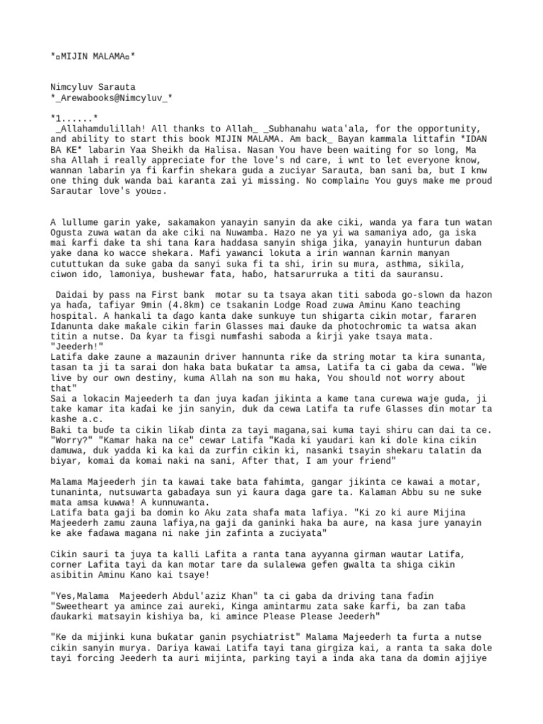 Mijin Malama Book 1 Complete | PDF