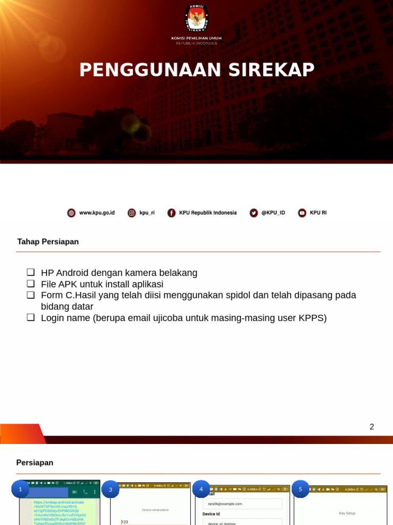 Teknis Penggunaan Sirekap | PDF