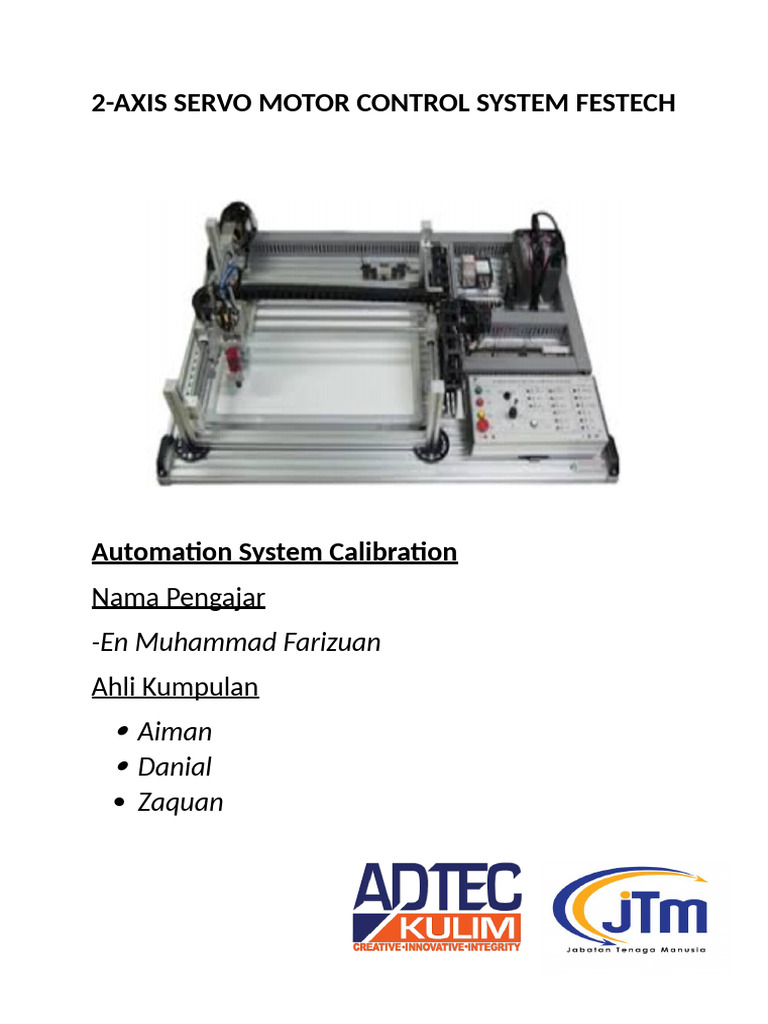 Axis Servo Motor Control System Festech 7 | PDF