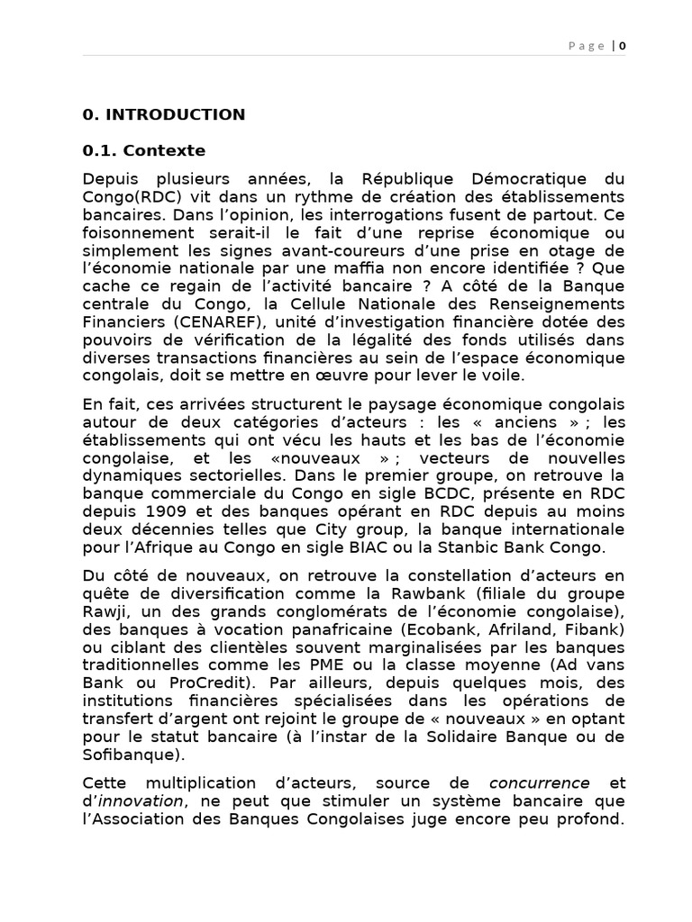 Determinant Banque | PDF