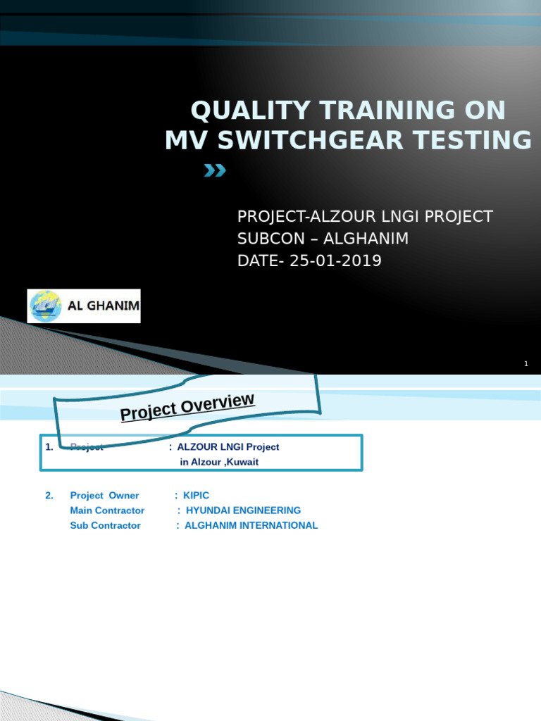 MV Switchgear Testing Training Guide | PDF | Switch | Electrical ...
