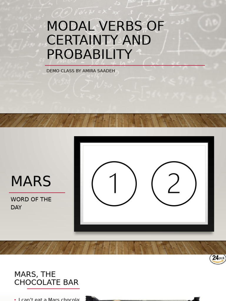 Model Verbs of Certainty and Probability | PDF | Verb | Lifestyle