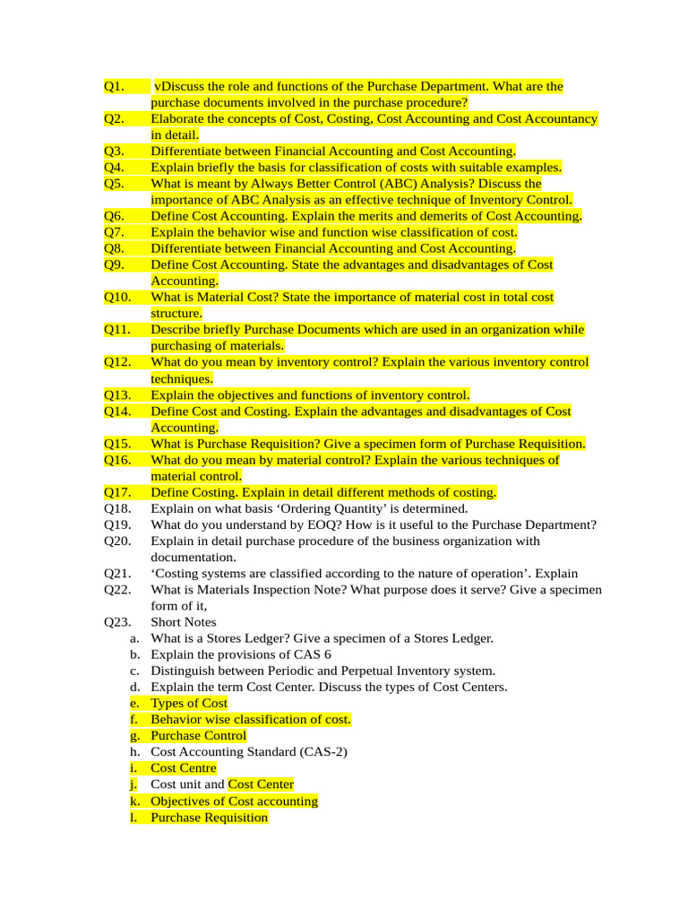 Assignment 2 - Practice Questions | PDF