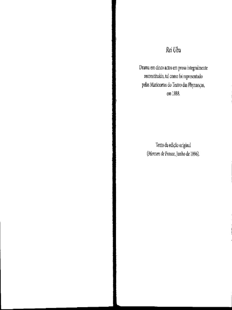 Rei Ubu | PDF