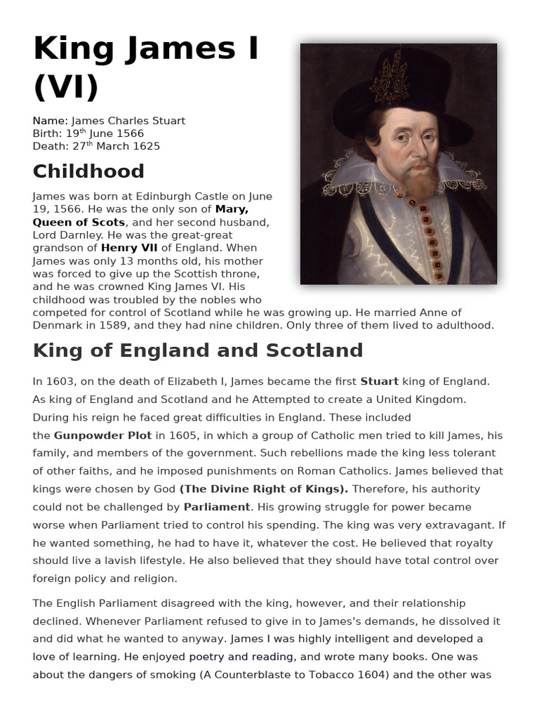 King James I | PDF