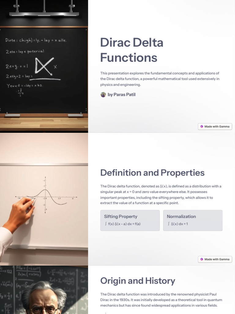 Dirac Delta Functions | PDF