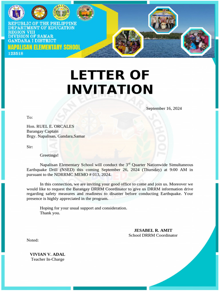 NSED 2024 Drill Invitation | PDF