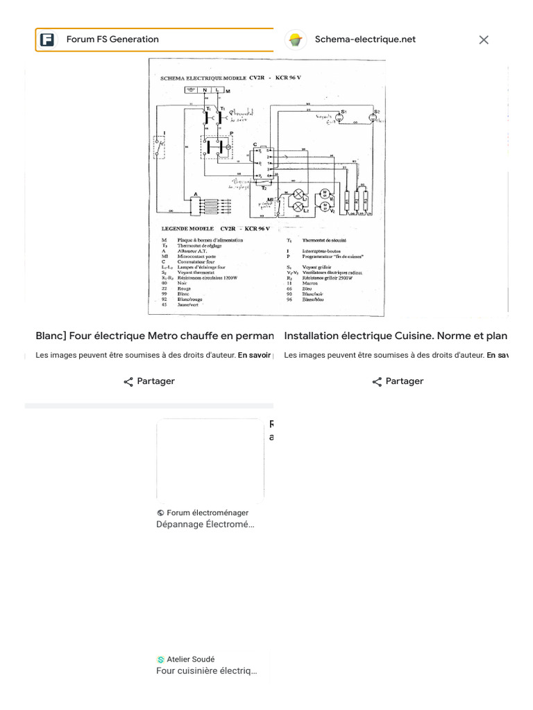 Cuisinière Électrique Schéma D Un Four Électrique PDF - Recherch | PDF