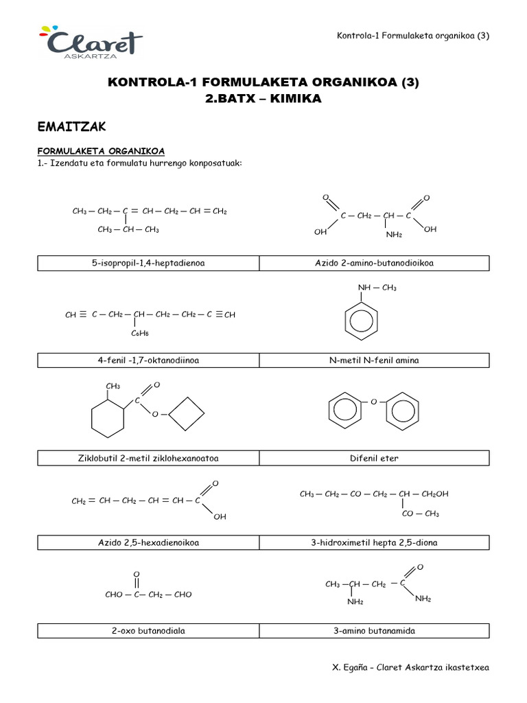 Kimika-BATX 2-1 Kontrol (Formulaketa Organikoa) | PDF
