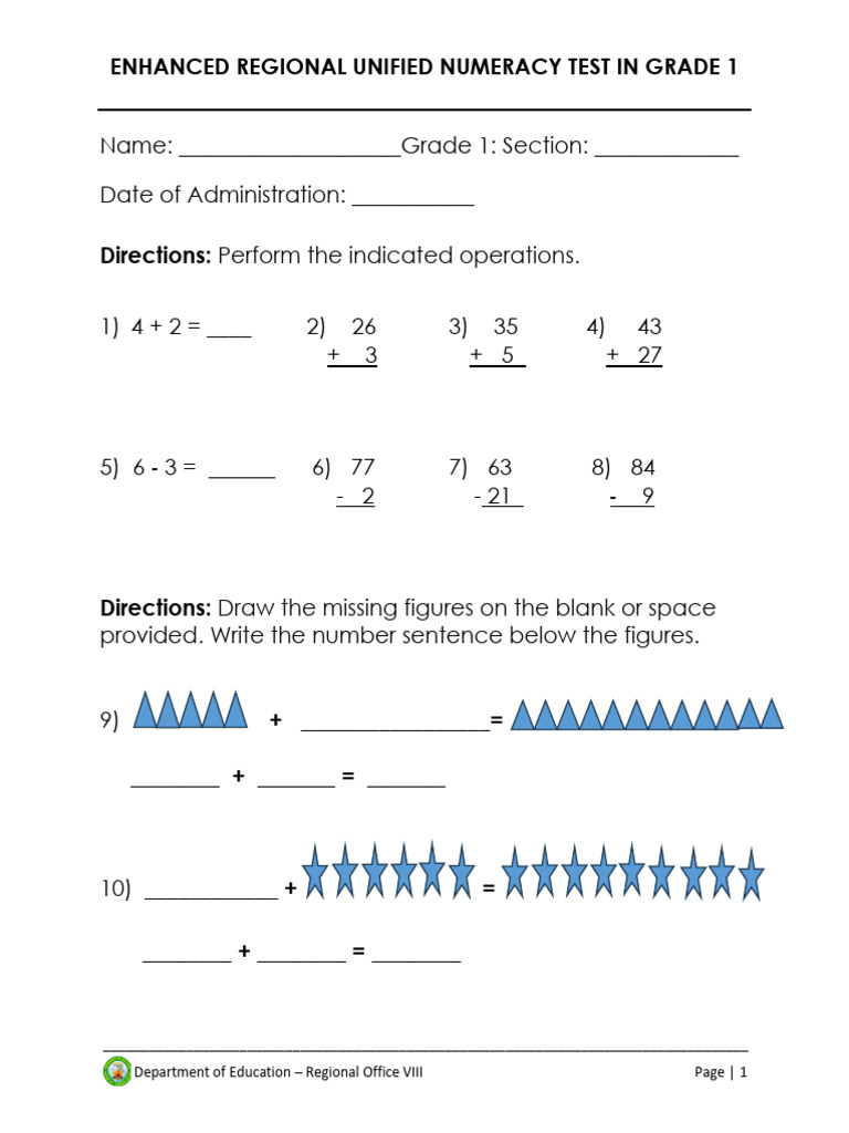 GRADE1 Final ERUNT | PDF