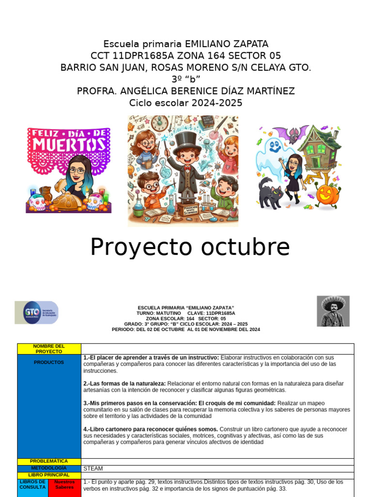 3B Plan Octubre | PDF | Evaluación | Aprendizaje