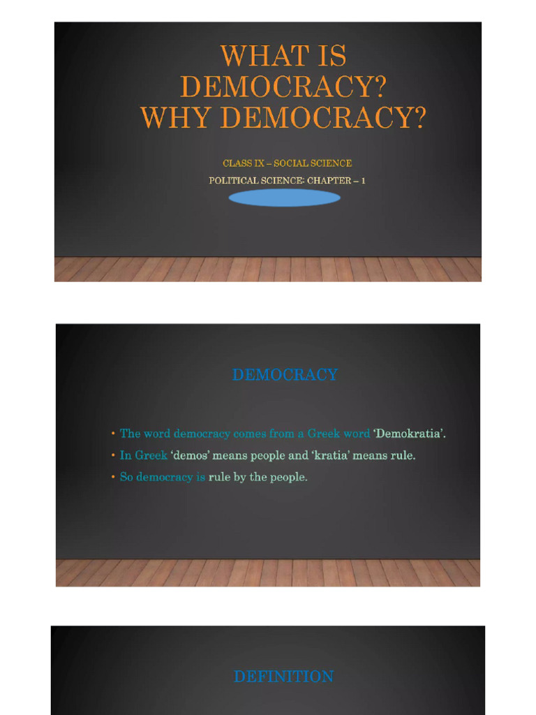 What Is Democracy | PDF