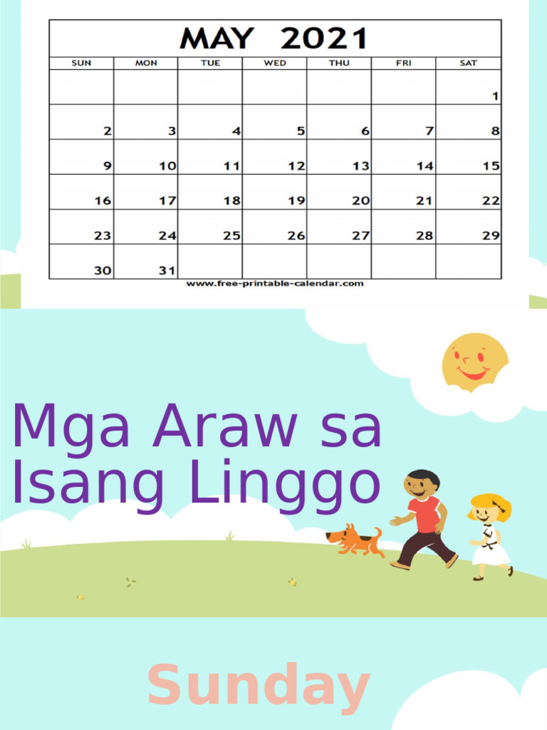 Mga Araw Sa Isang Linggo | PDF