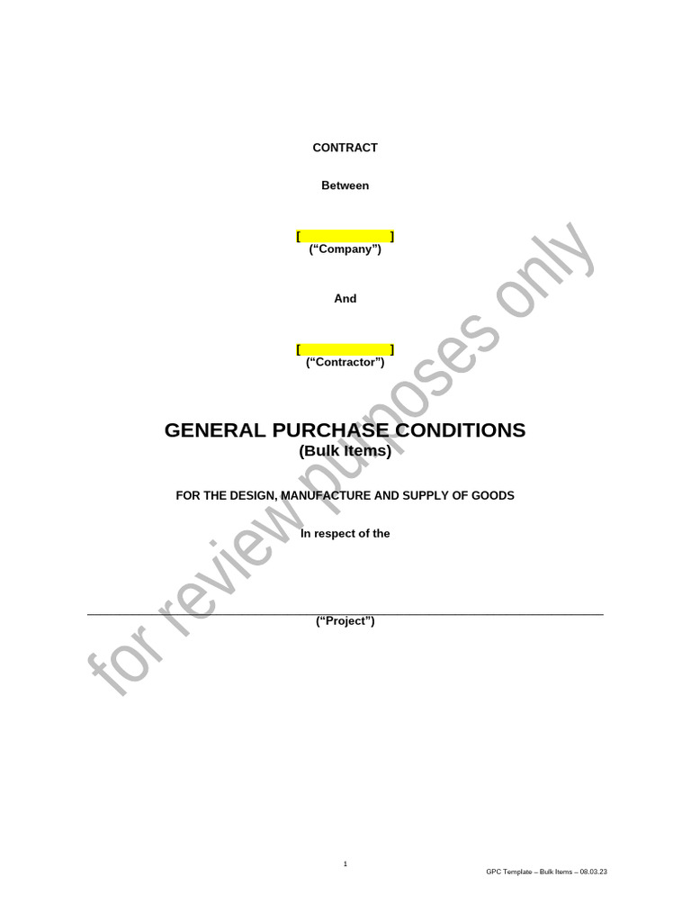 GPC (Bulk Items Procurement) Group 31 AUg 23 | PDF
