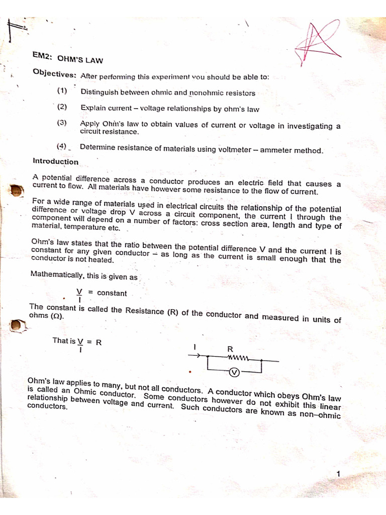 Ohms Law. | PDF