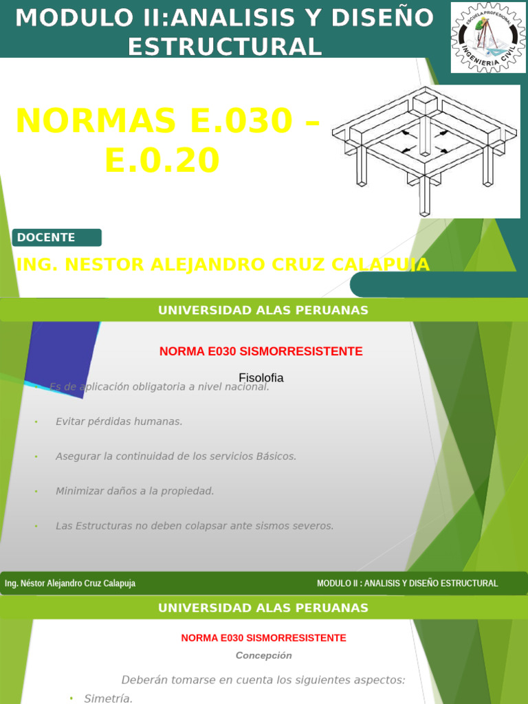 NORMA E030-E020 (1) .PPTX CESAR | PDF