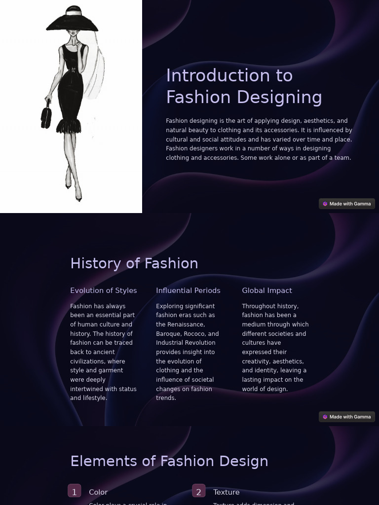 Introduction To Fashion Designing | PDF