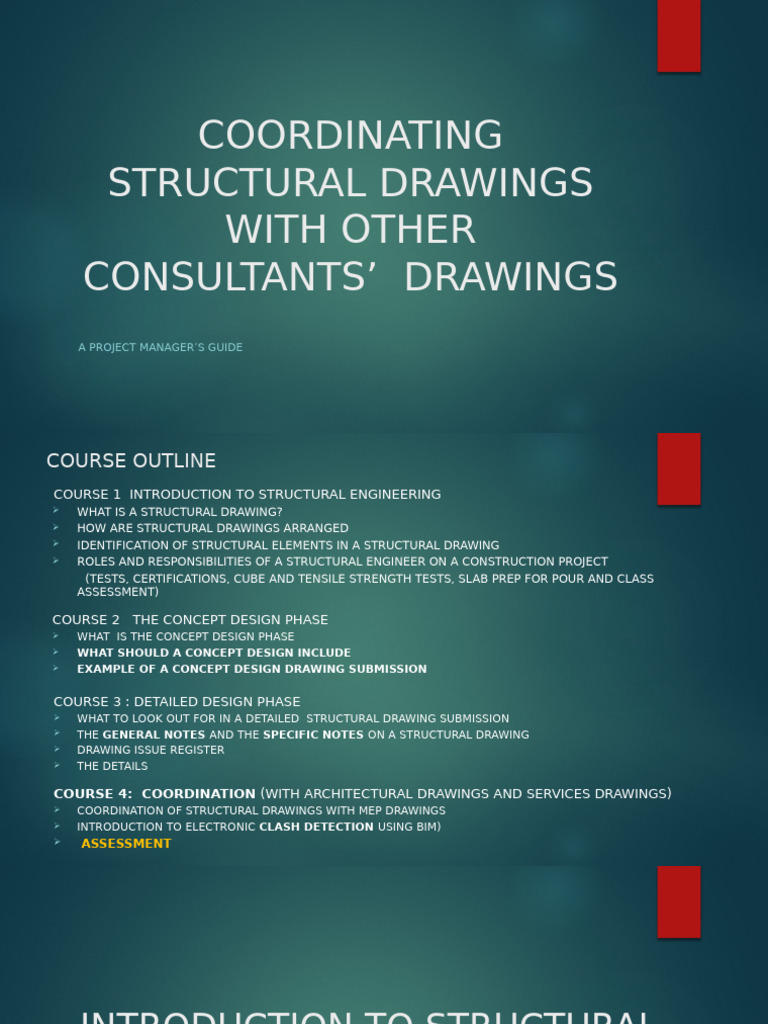 Presentation Slides For Coordination of Structural Drawings With Other ...