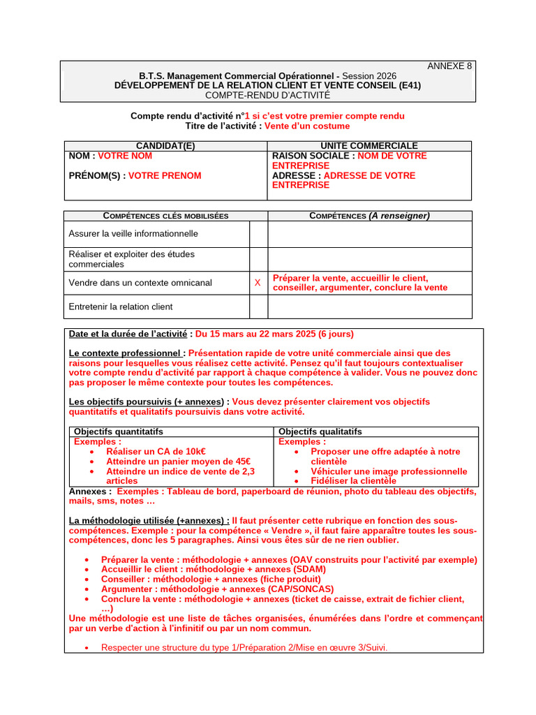 Exemple de Cra | PDF